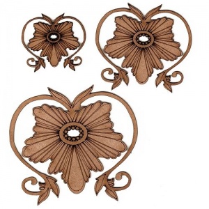 Art Deco & Nouveau Style Ornament 14 - MDF Wood Shape